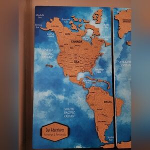 Art | Push Pin Wall Map | Poshmark